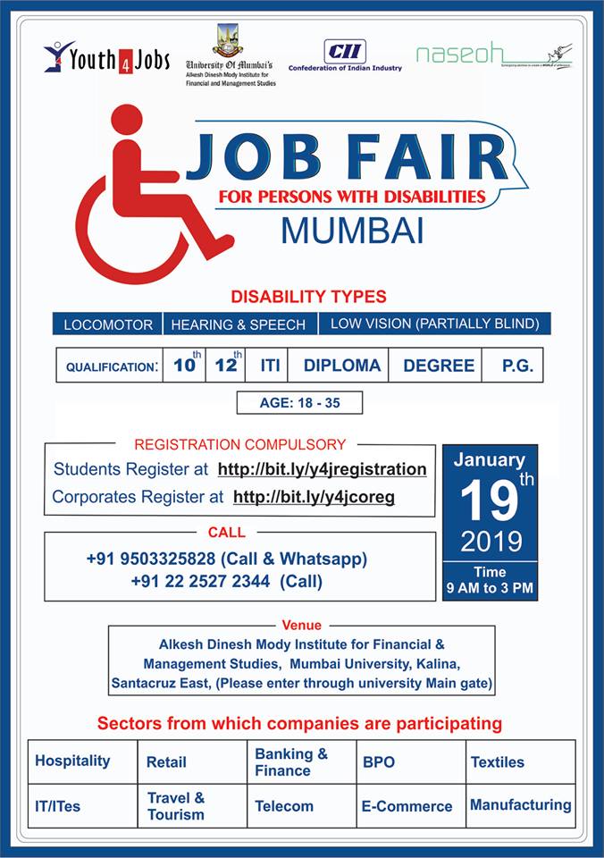 Job Fair for Persons with Disabilities - enabled.in